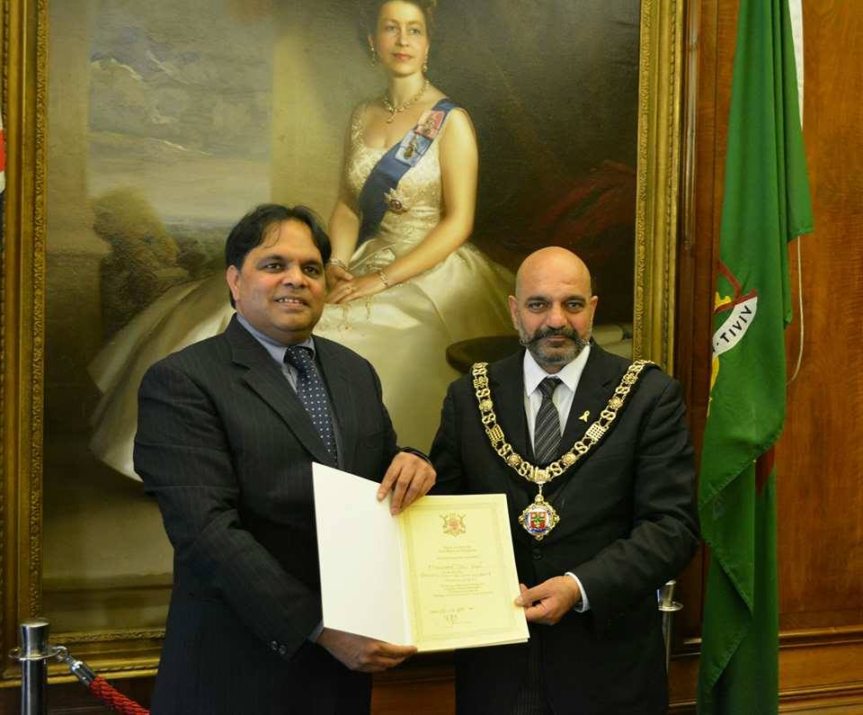 Reception by Lord Mayor of Nottingham Councilor Mohammad Saghir in ...