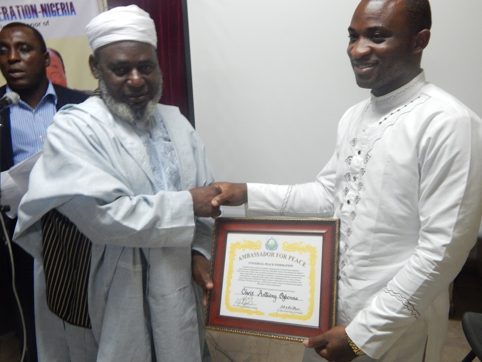 Chris Ogbonna Receives Ambassador of Peace Award | URI