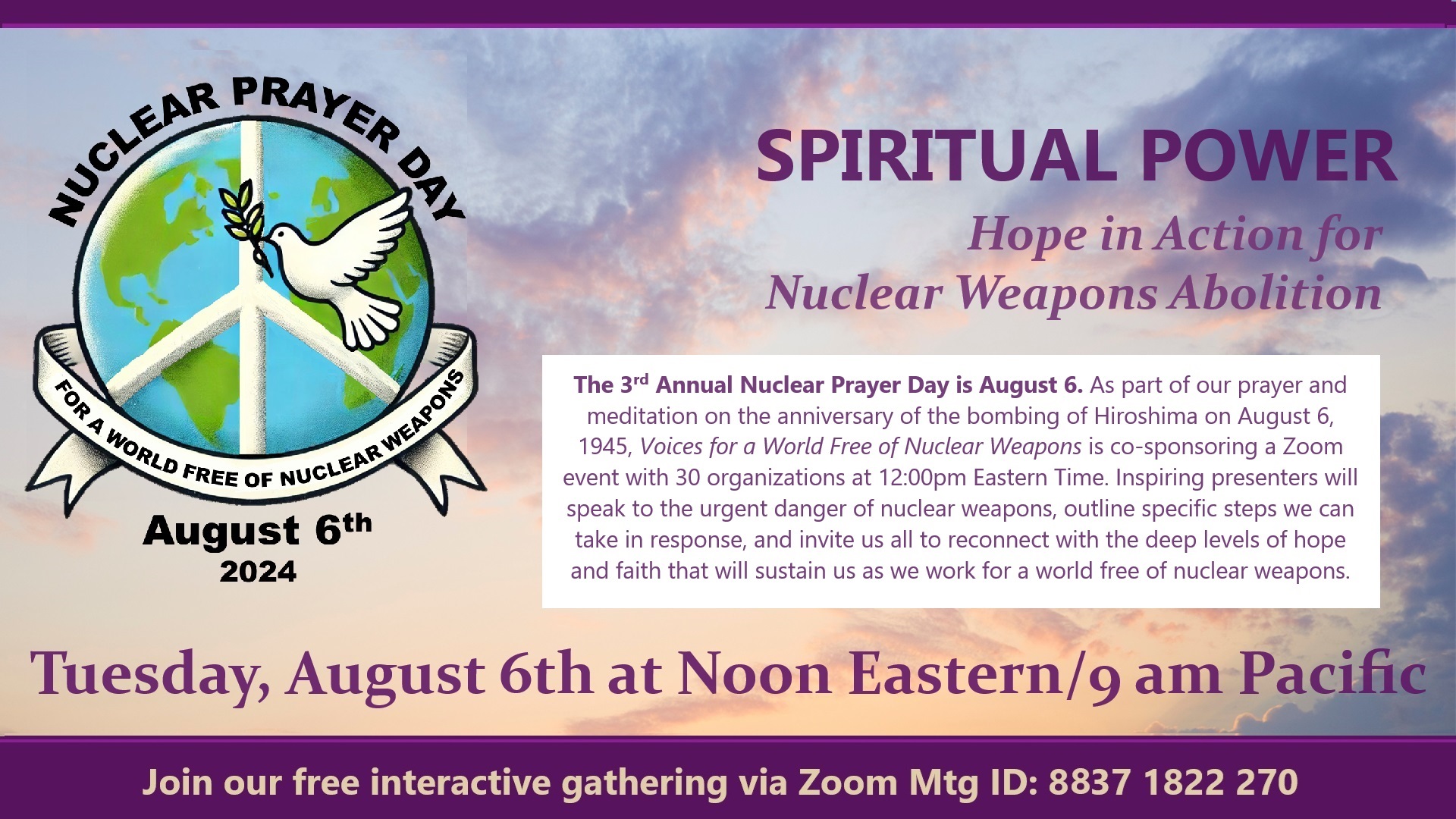 Nuclear Prayer Day 2024 | URI